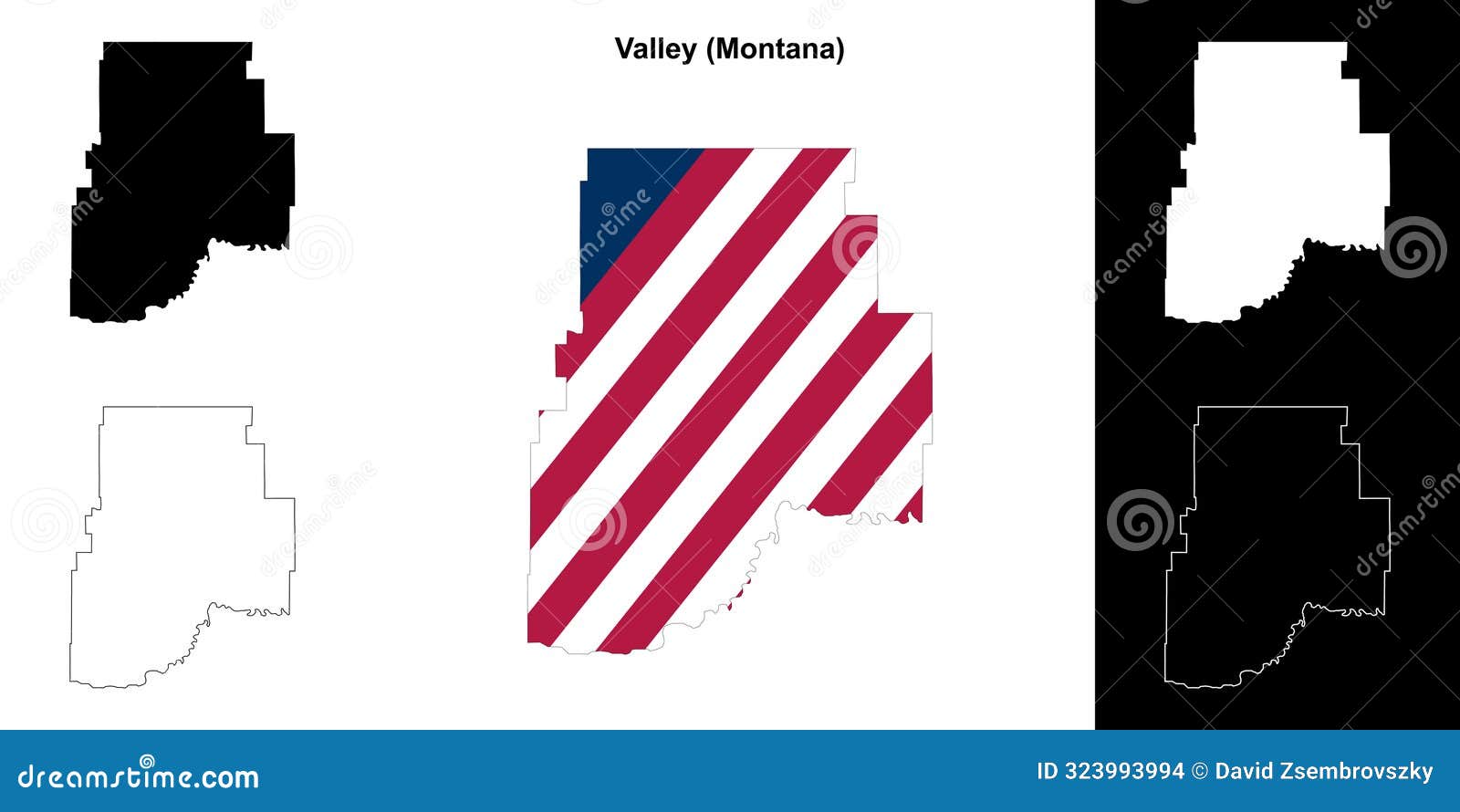 Valley outline map stock illustration. Illustration of silhouette ...
