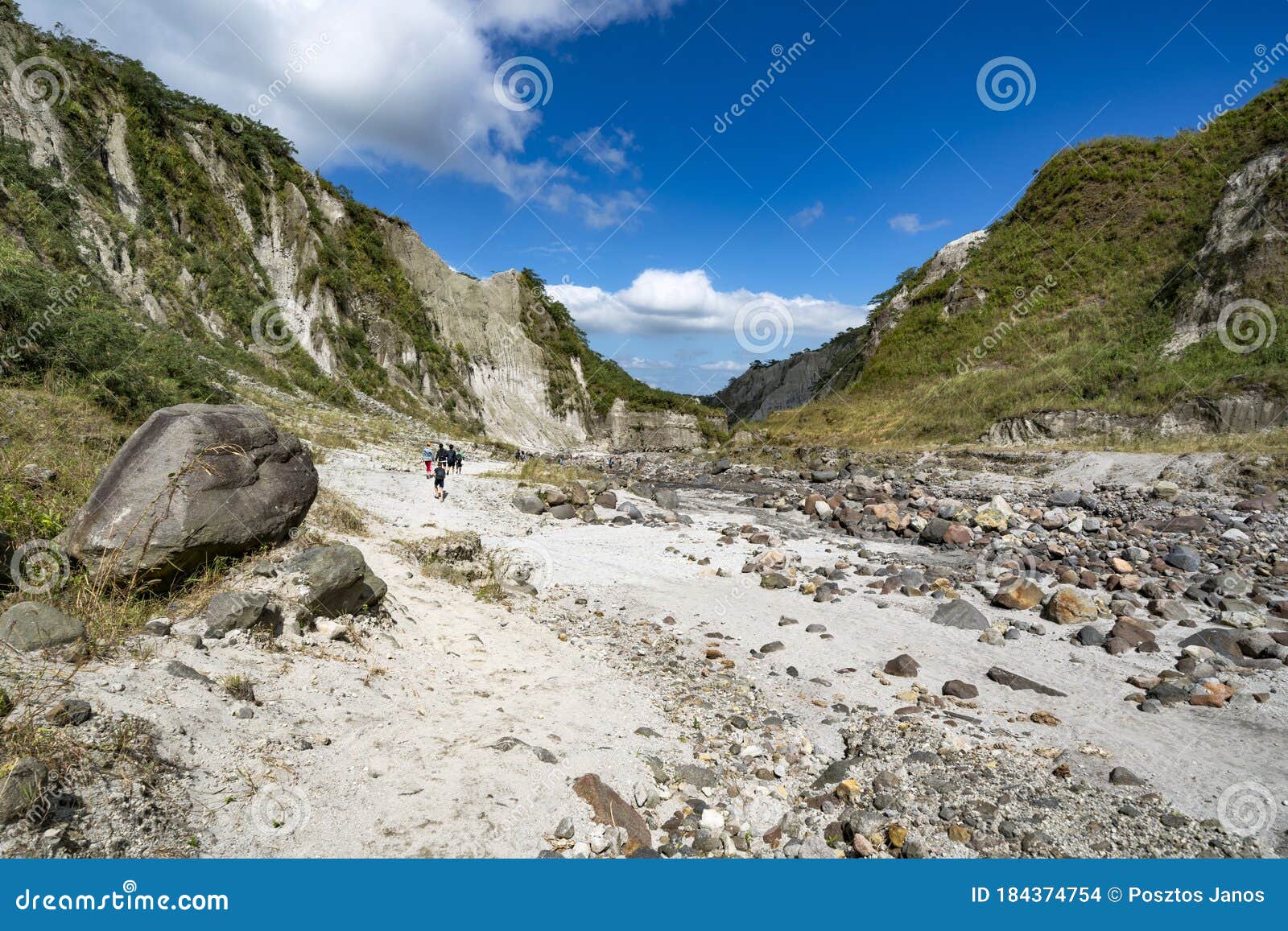 Valley at Pinatubo Volcano, Philippines Stock Photo - Image of crater ...