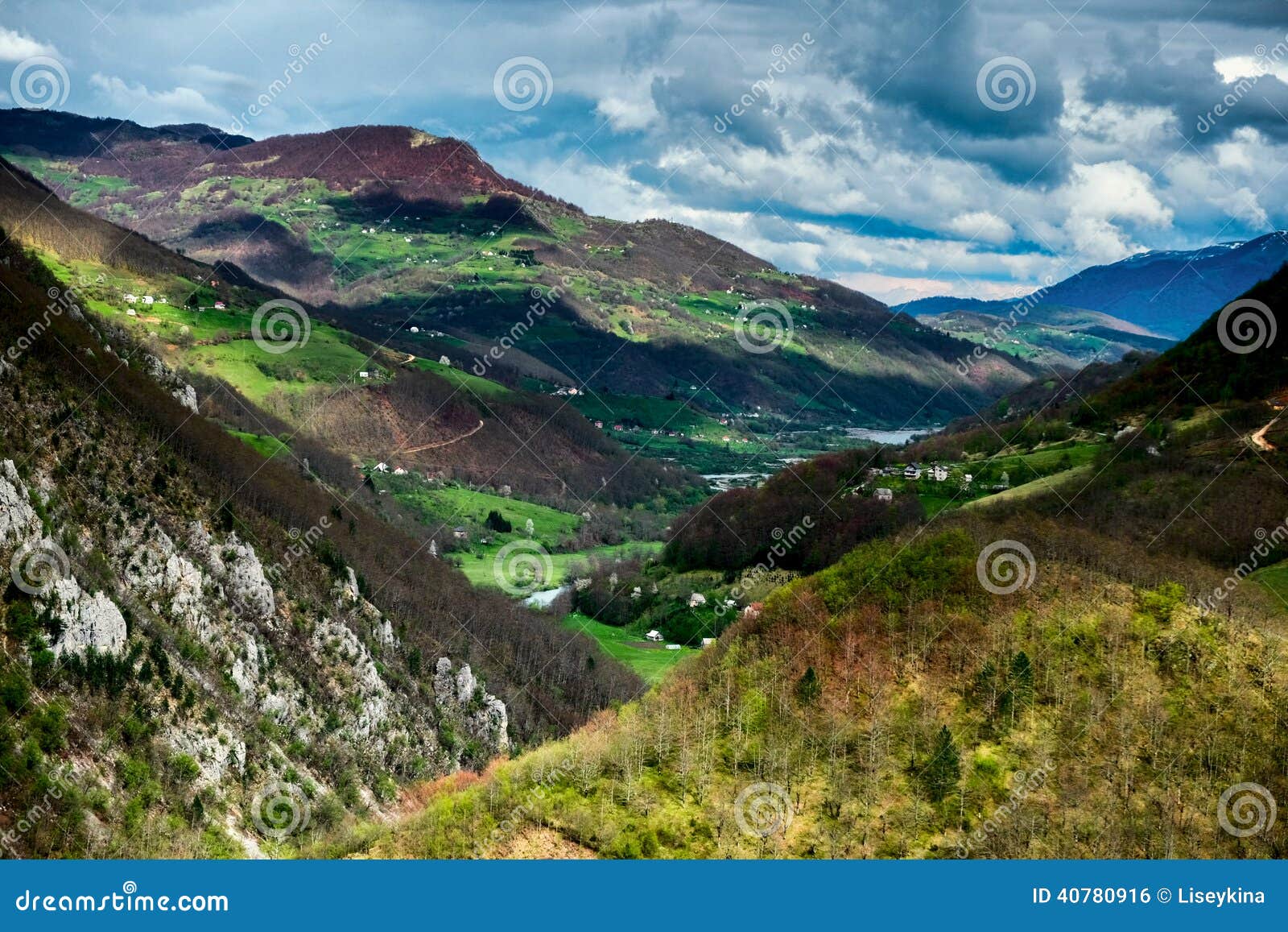 Valley of the River Moraca. Montenegro. Stock Photo - Image of outdoor ...