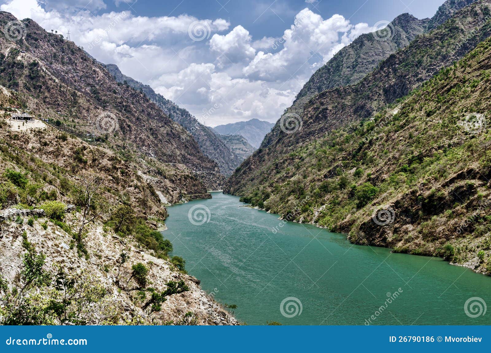 A Valley River between Mountains Stock Photo - Image of north, hiking ...