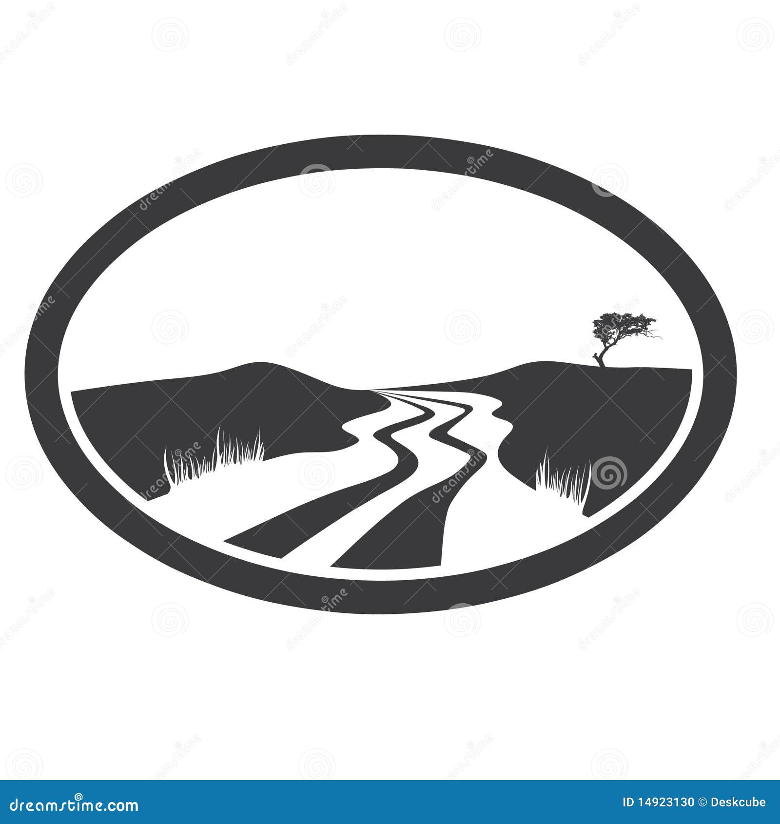 Valley road stock vector. Illustration of background - 14923130