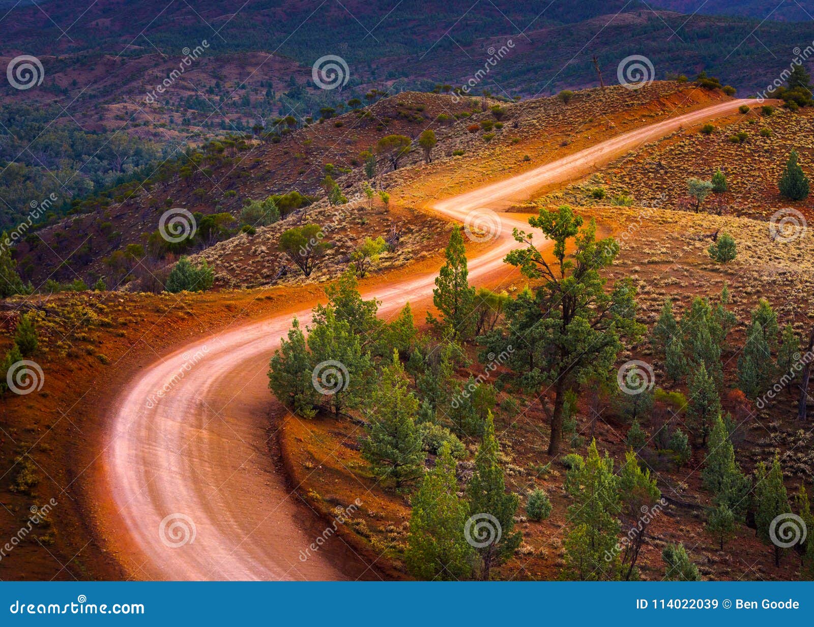 Valley Road stock image. Image of landscape, concept - 114022039