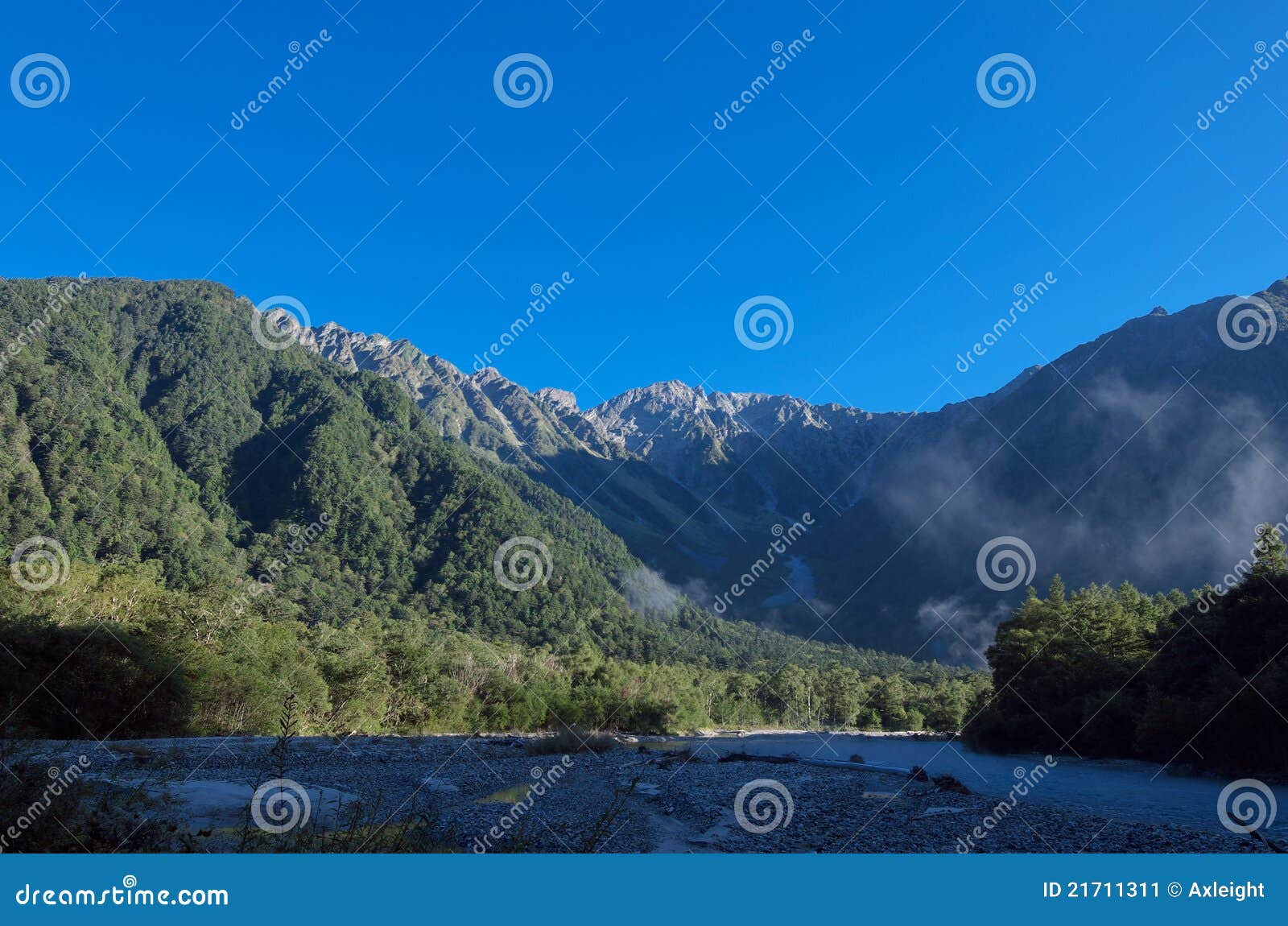 Valley scenery stock image. Image of azusa, horizon, japan - 21711311