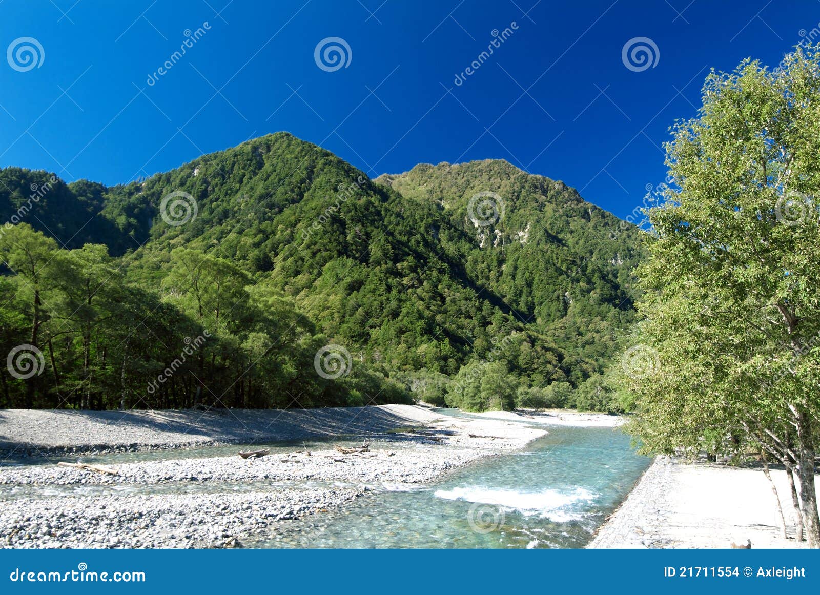 Valley scenery stock photo. Image of alps, reflection - 21711554