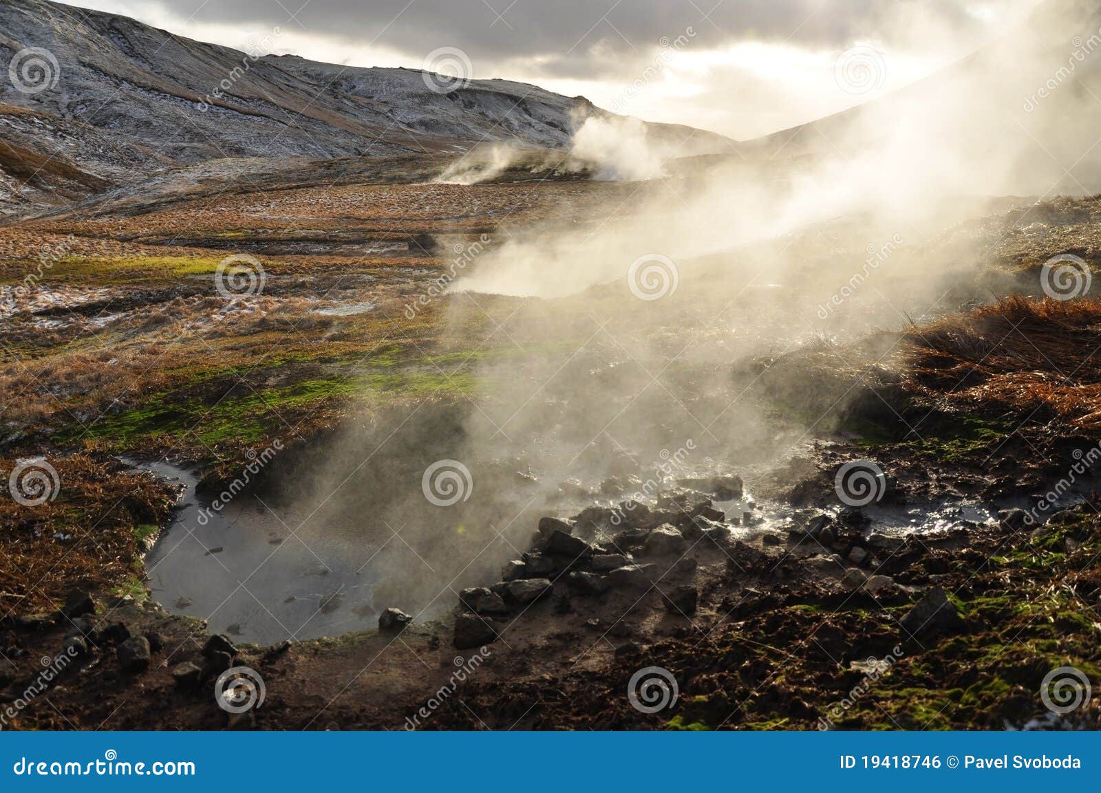 Valley of Small Geysers, Iceland Stock Photo - Image of energy, park ...