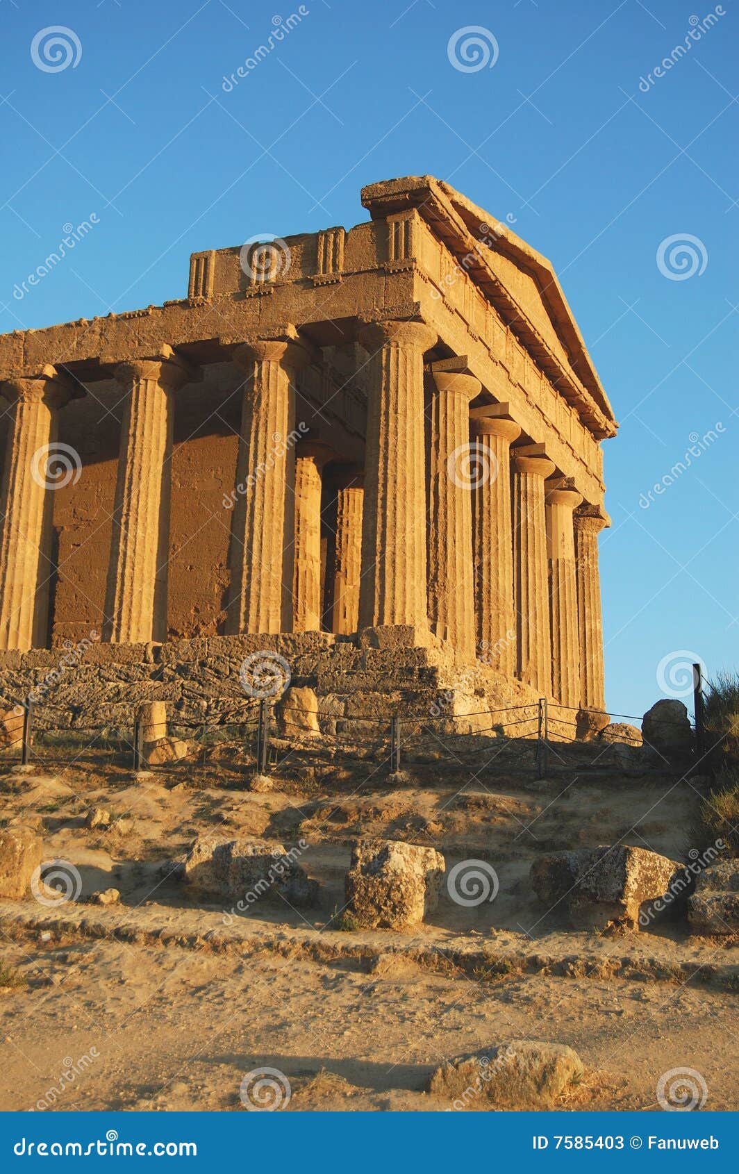 Valley of the temples stock image. Image of architecture - 7585403