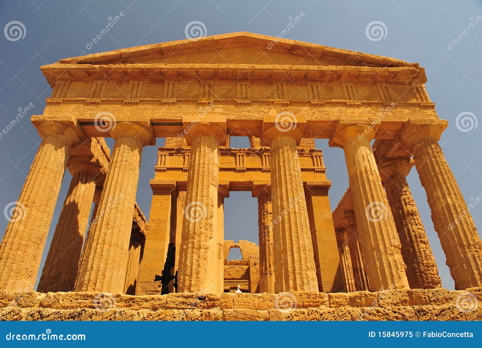 Valley of the Temples in Agrigento Stock Image - Image of ruins ...