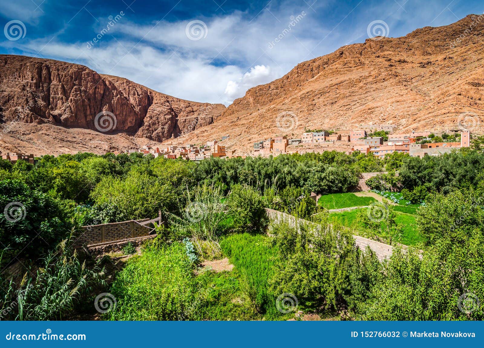 Valley of Todra in Morocco, Gorges Du Todra Stock Photo - Image of ...