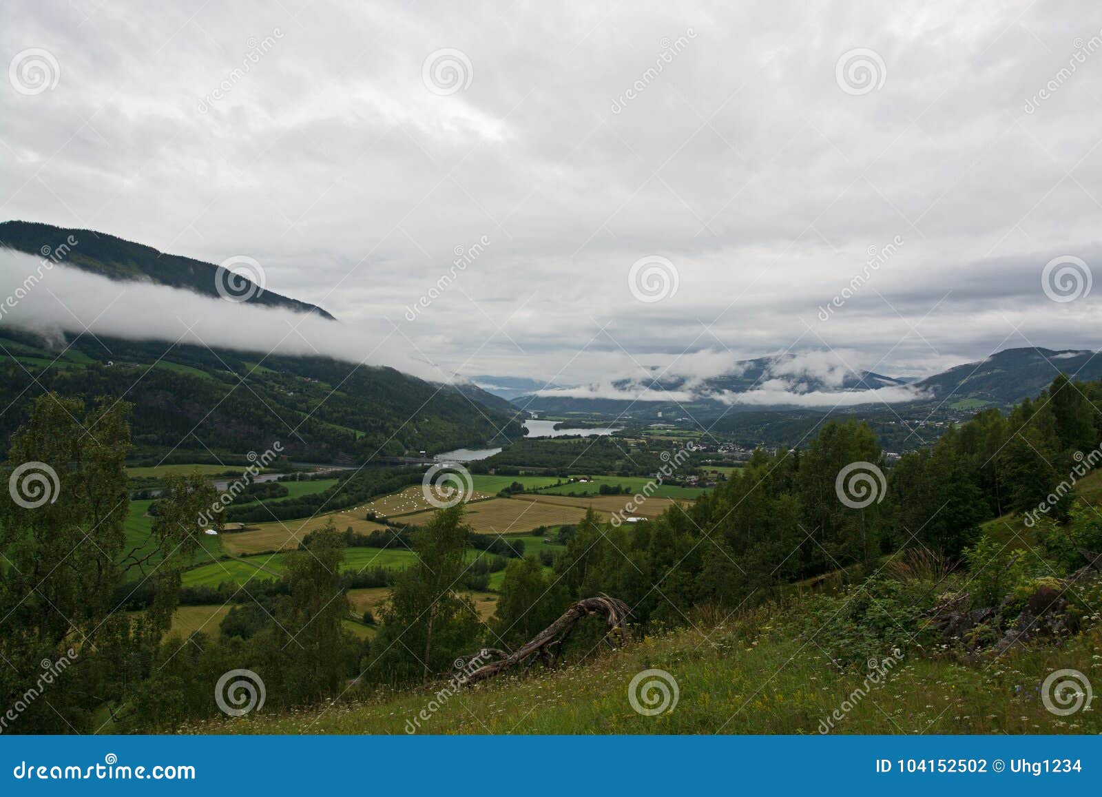 Ringebu, Norway stock photo. Image of town, scandinavia - 104152502