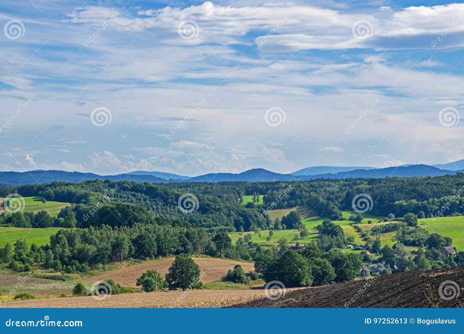 In the valley. stock image. Image of right, cloud, steep - 97252613
