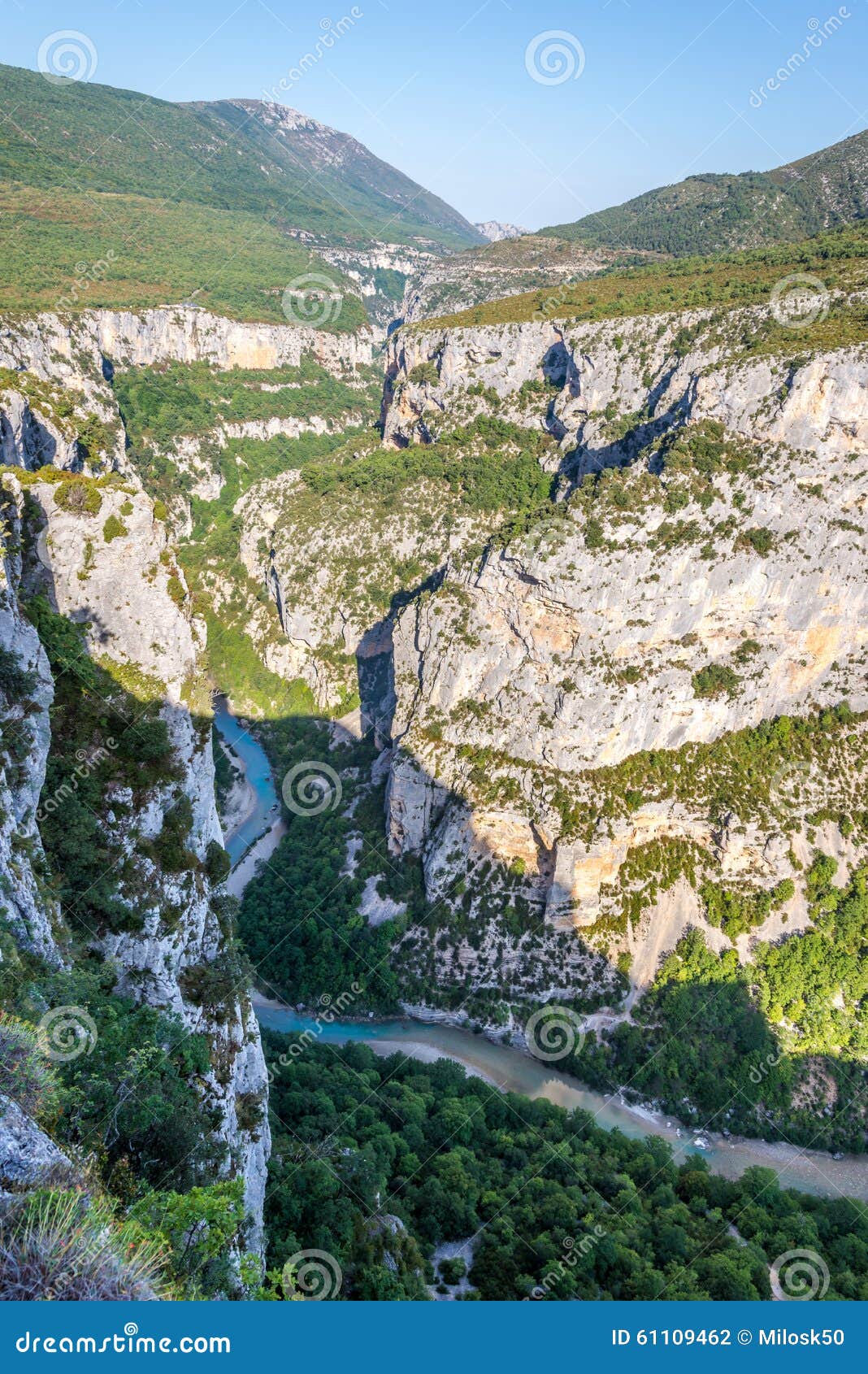 Valley of Verdon Gorge stock photo. Image of france, europe - 61109462