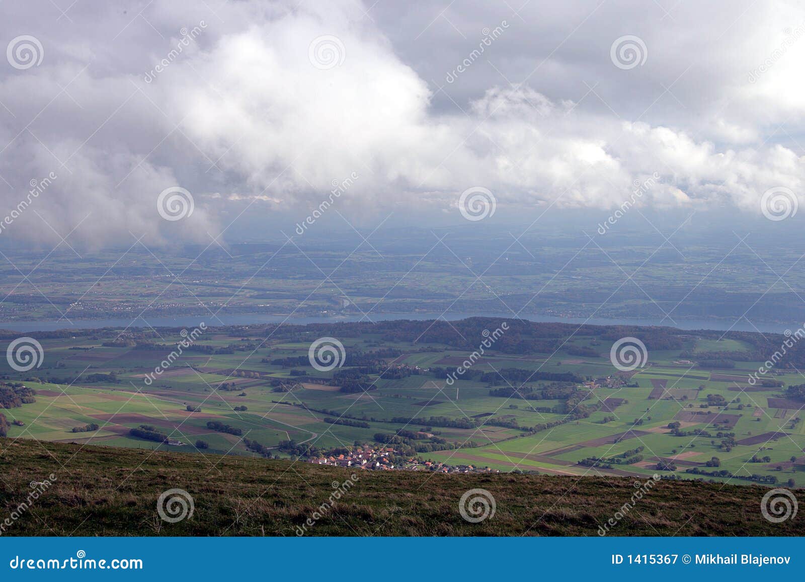 Valley View 1 stock image. Image of fields, nature, switzerland - 1415367