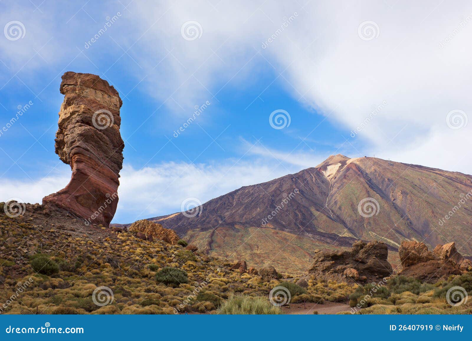 Valley of Volcano Teide, Tenerife, Spain Stock Image - Image of ...