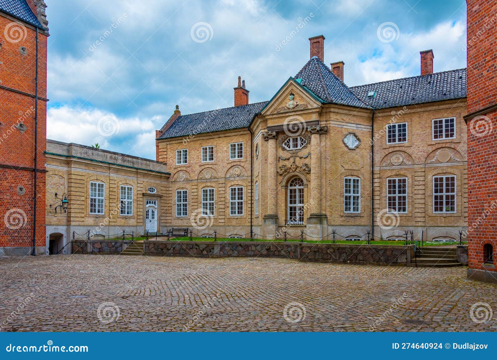 Vallo Slot in Denmark Viewed during a Cloudy Day Editorial Stock Image ...