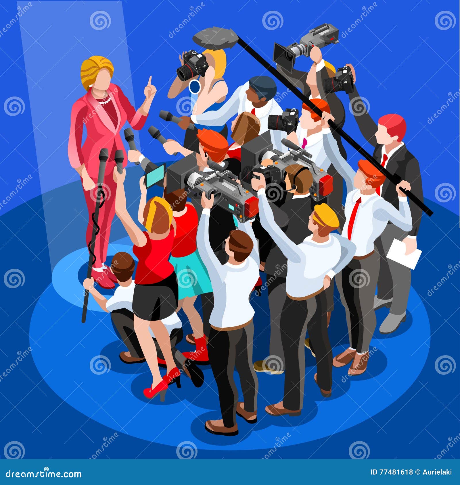 ValnyheternaInfographic Talesman Vector Isometric People Vektor ...