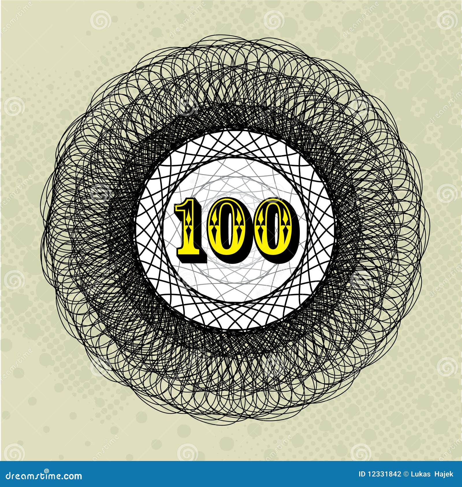 Valor 100 stock de ilustración. Ilustración de regalo - 12331842