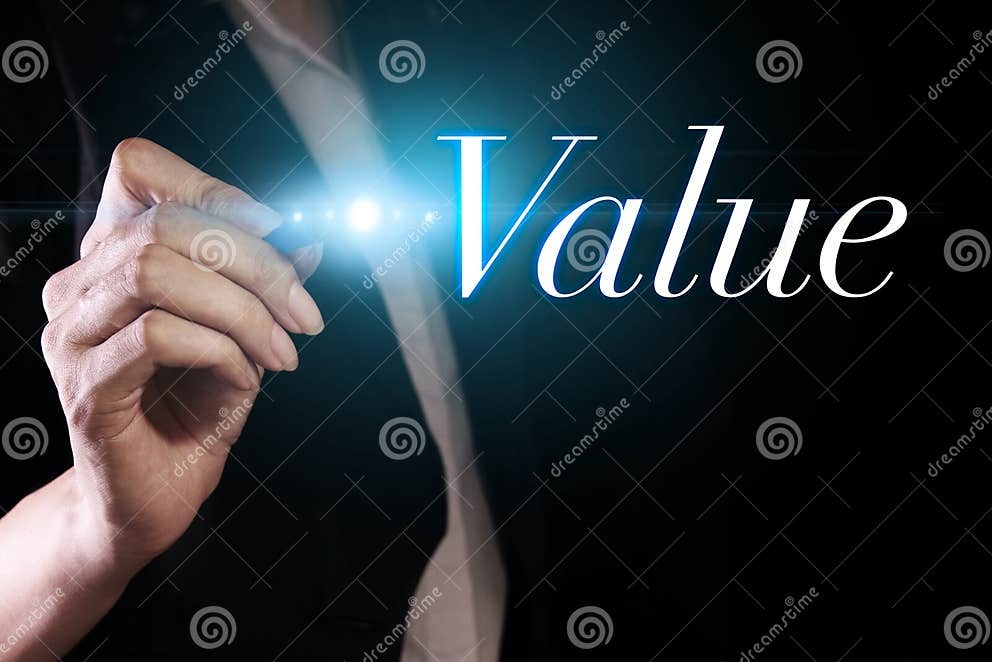 Valor na tela virtual imagem de stock. Imagem de ideologia - 69075767