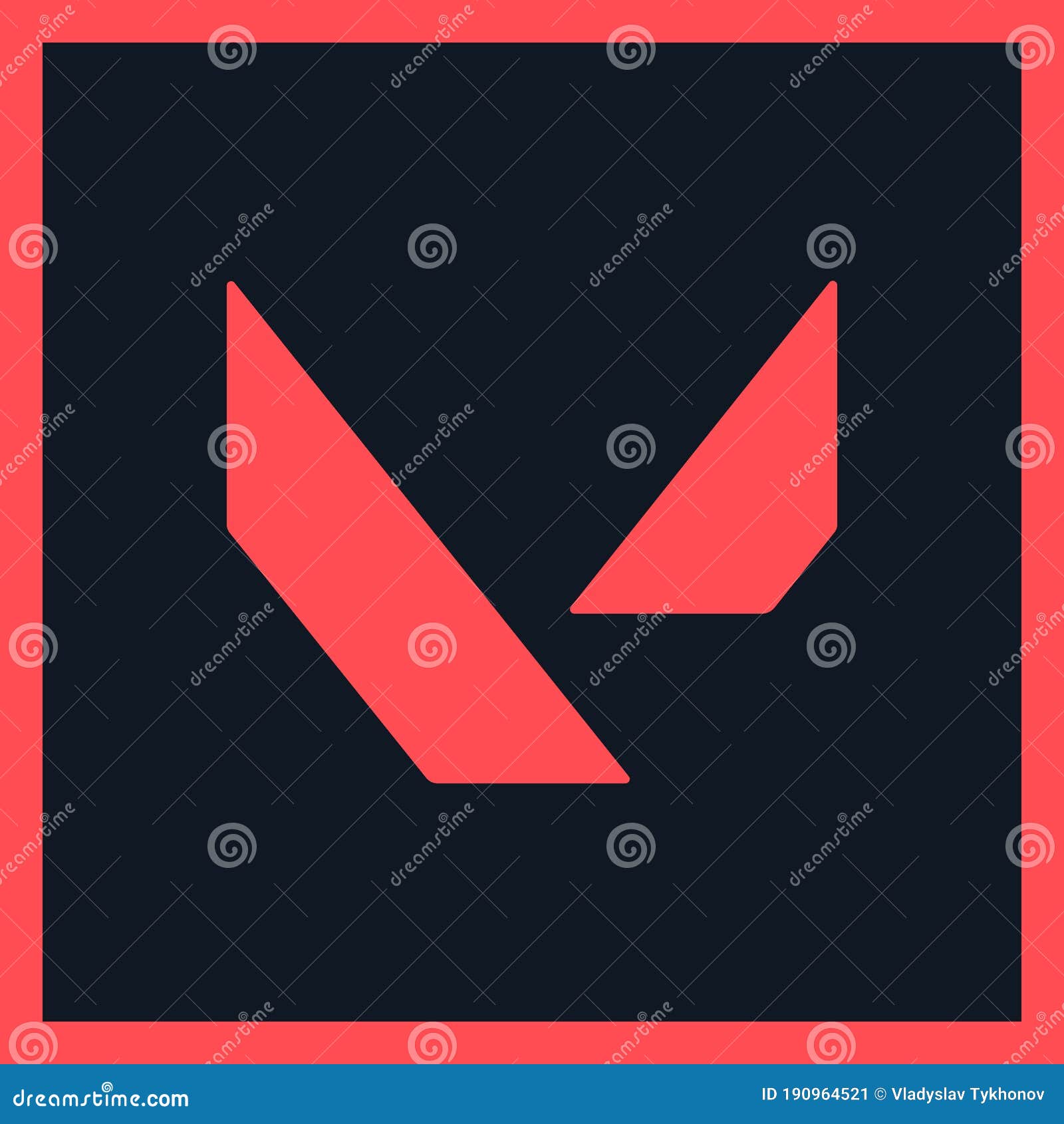 Valorant Game Logo Symbol Isolated on White Background. Vector EPS 10 ...