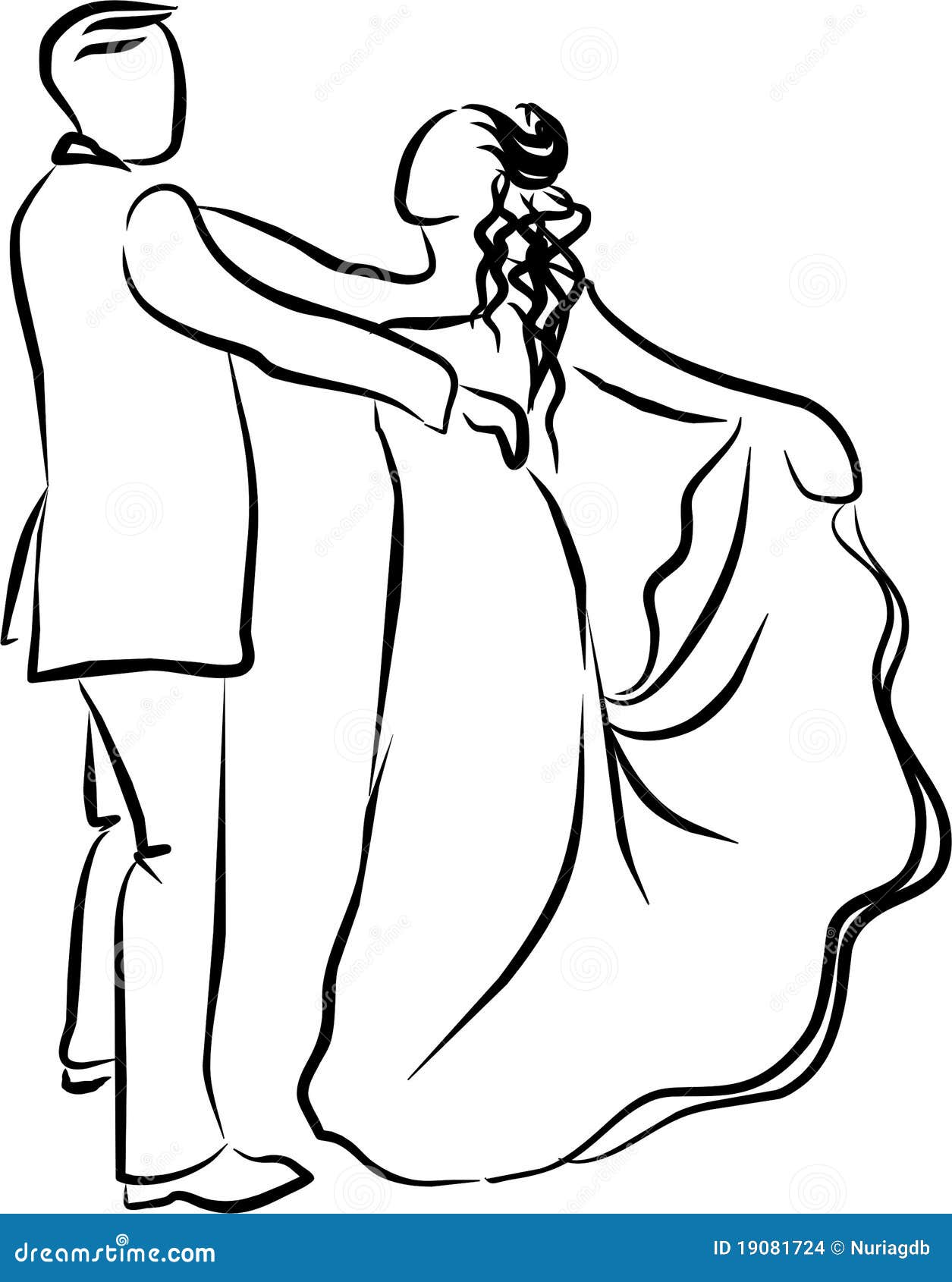 Valsa ilustração do vetor. Ilustração de amante, relatora - 19081724