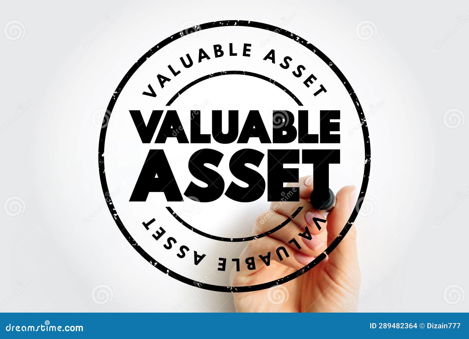 Valuable Asset Text Button On Keyboard, Concept Background Royalty-Free ...