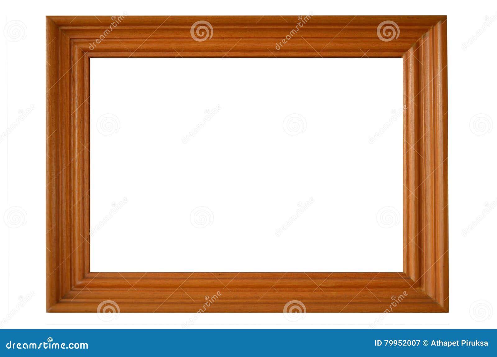 Valuable Brown Teak Wood Picture Frame Stock Image - Image of interior ...