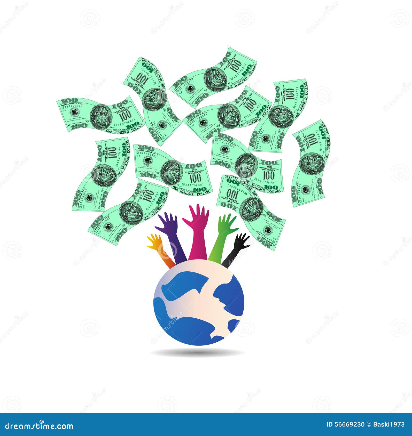 Valuable dollar world stock illustration. Illustration of success ...