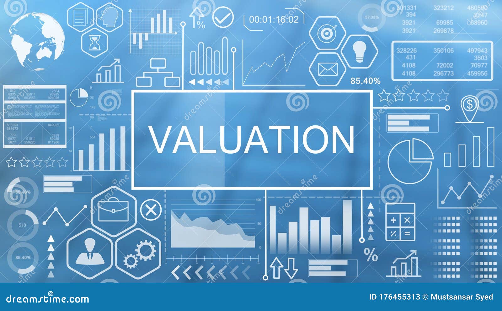 Valuation, Animated Typography Stock Illustration - Illustration of ...