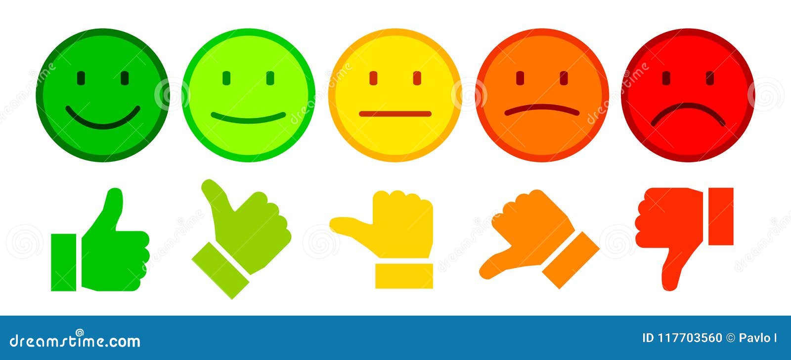 Valuation by Emoticons - Vector Stock Vector - Illustration of light ...