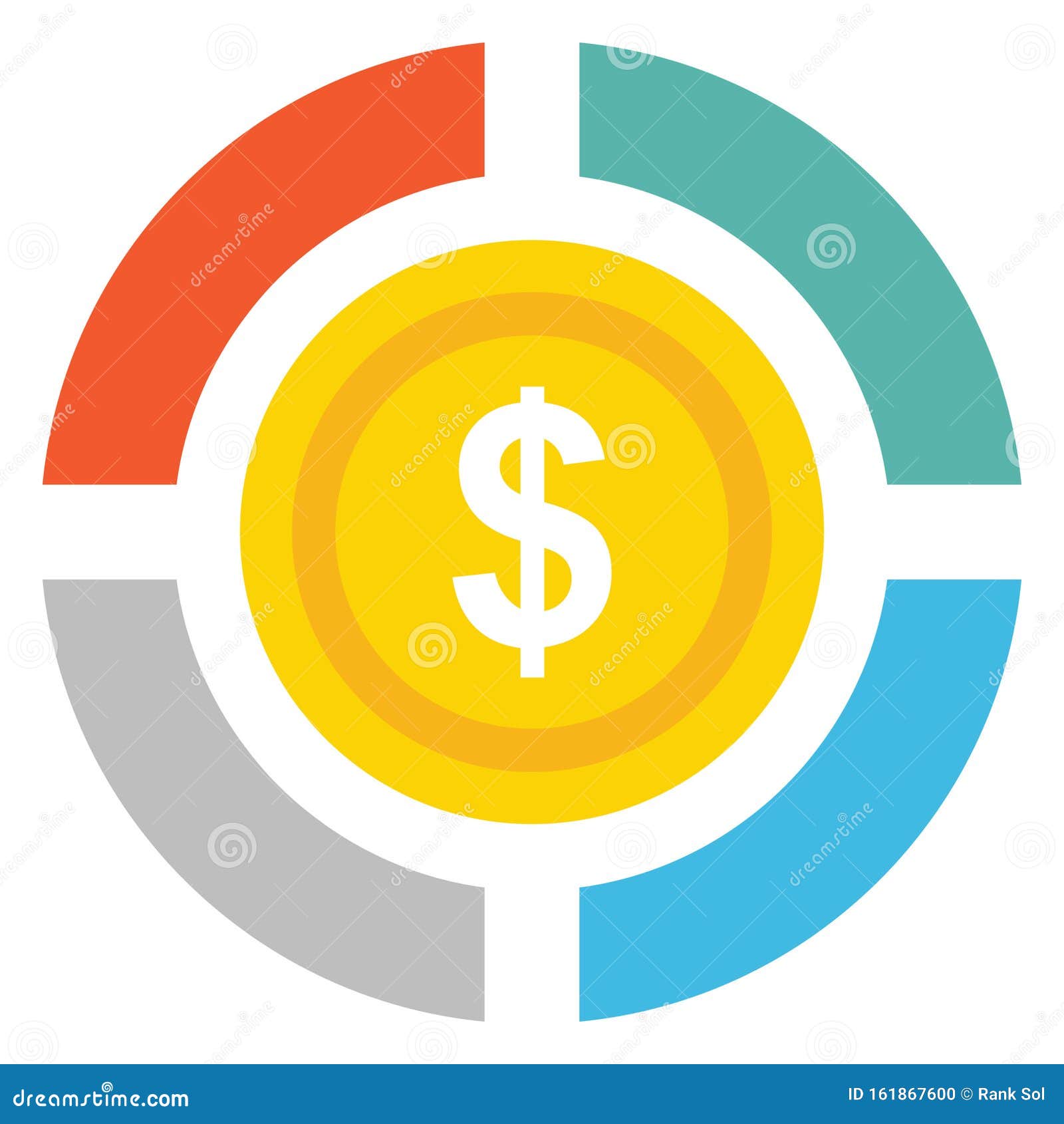 Valuation Graph Color Vector Icon Which Can Easily Modify or Edit Stock ...