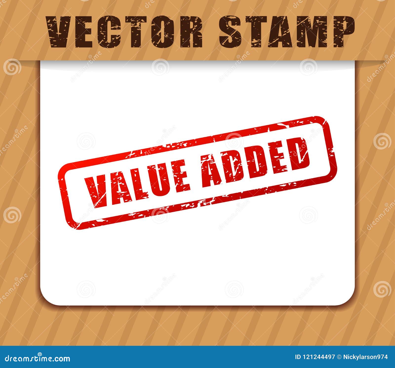 Value Added Red Words Buffered Stock Vector - Illustration of business ...