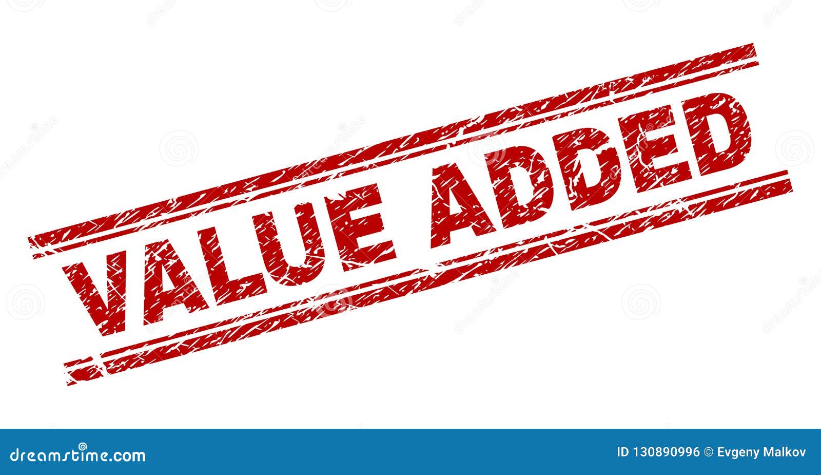 Scratched Textured VALUE ADDED Stamp Seal Stock Vector - Illustration ...