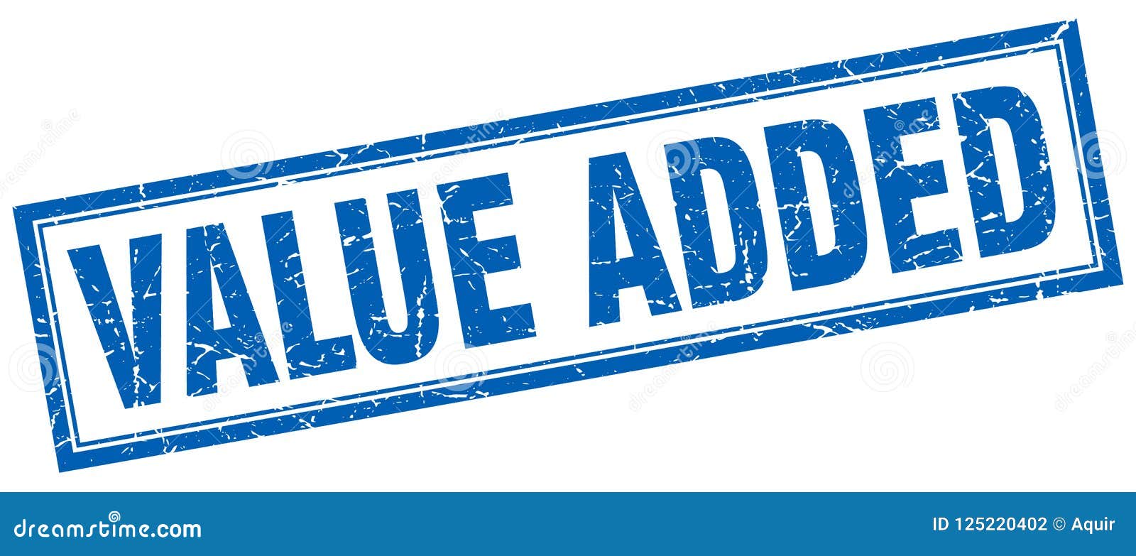 Value added stamp stock vector. Illustration of retro - 125220402