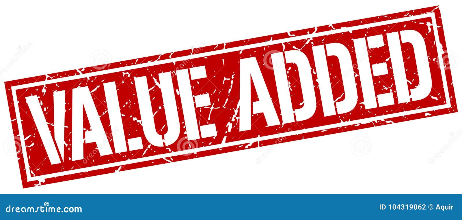 Value added stamp stock vector. Illustration of badge - 104319062