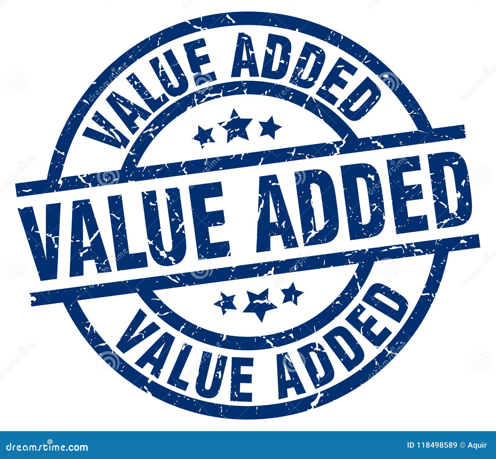Value added stamp stock vector. Illustration of template - 118498589