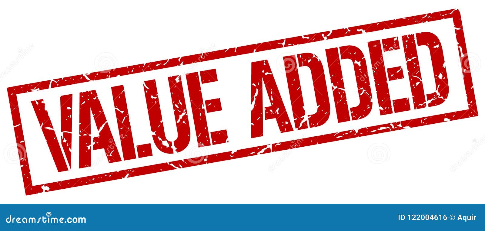 Value added stamp stock vector. Illustration of sign - 122004616