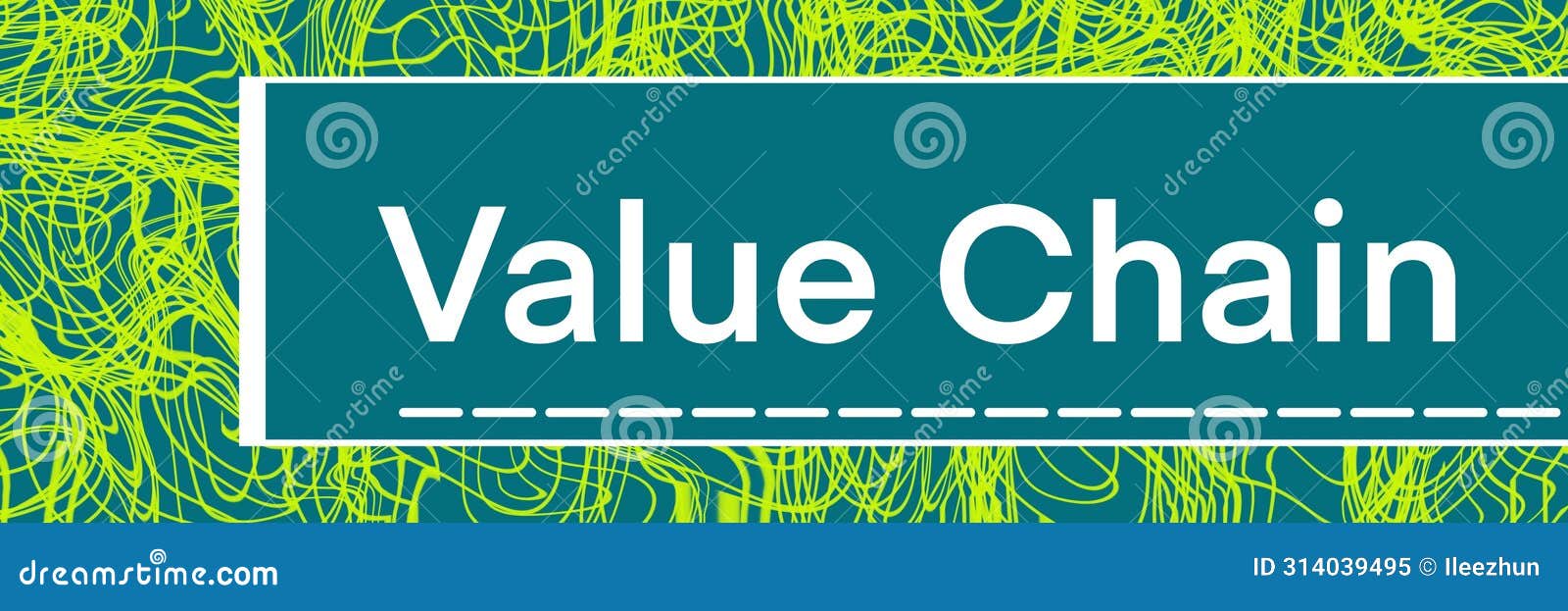 Value Chain Green Turquoise Random Abstract Texture Text Horizontal ...