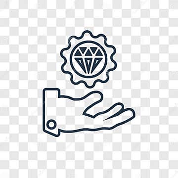 Value Concept Vector Linear Icon Isolated on Transparent Background ...