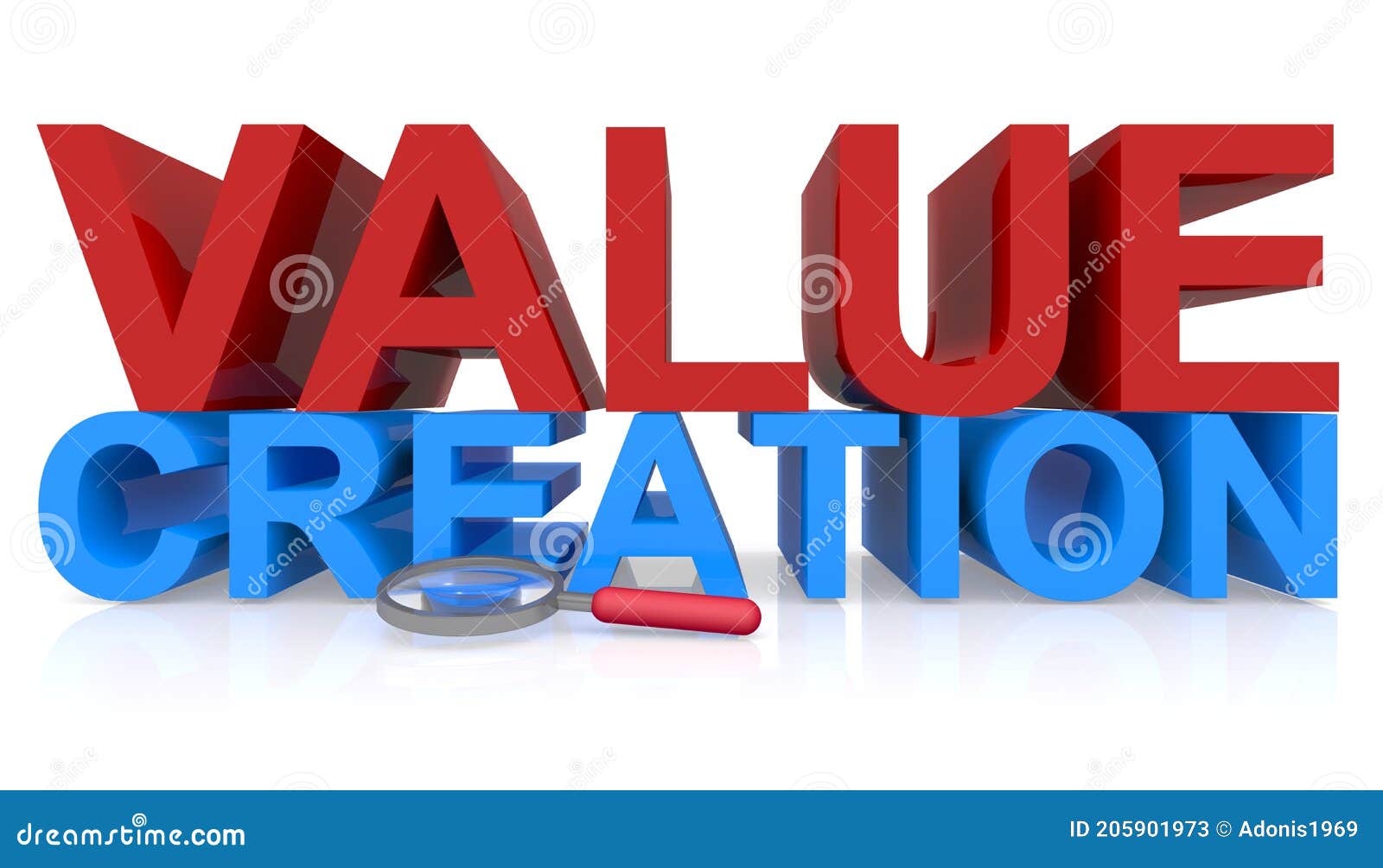 Value creation on white stock image. Image of ethic - 205901973