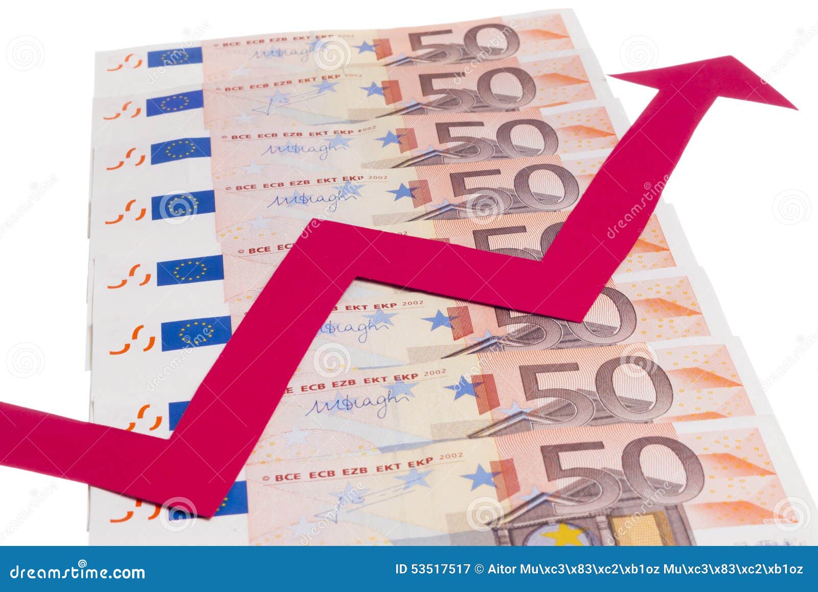 Value of euro increasing stock image. Image of background - 53517517