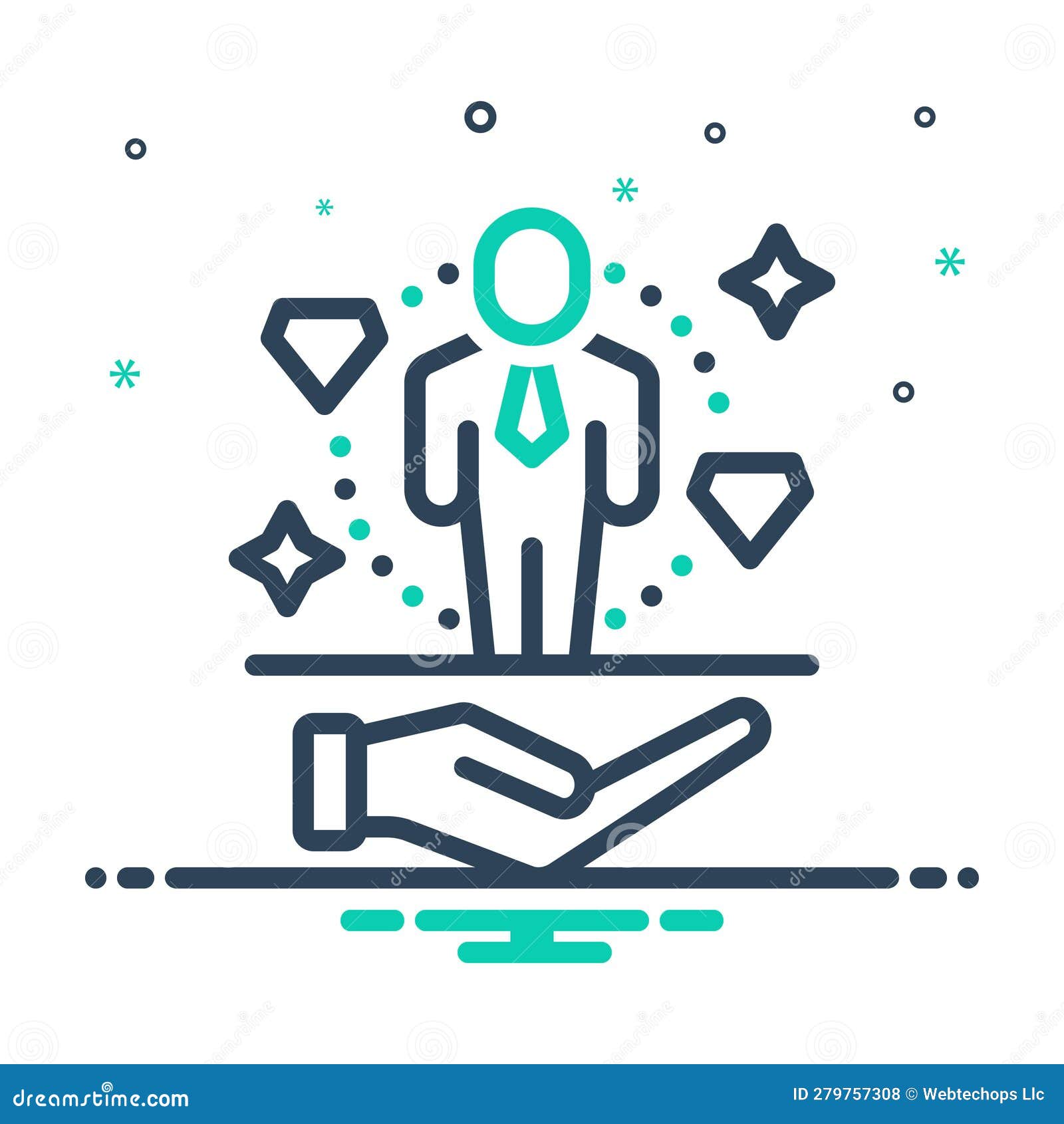 Mix Icon for Value, Care and Safety Stock Vector - Illustration of ...