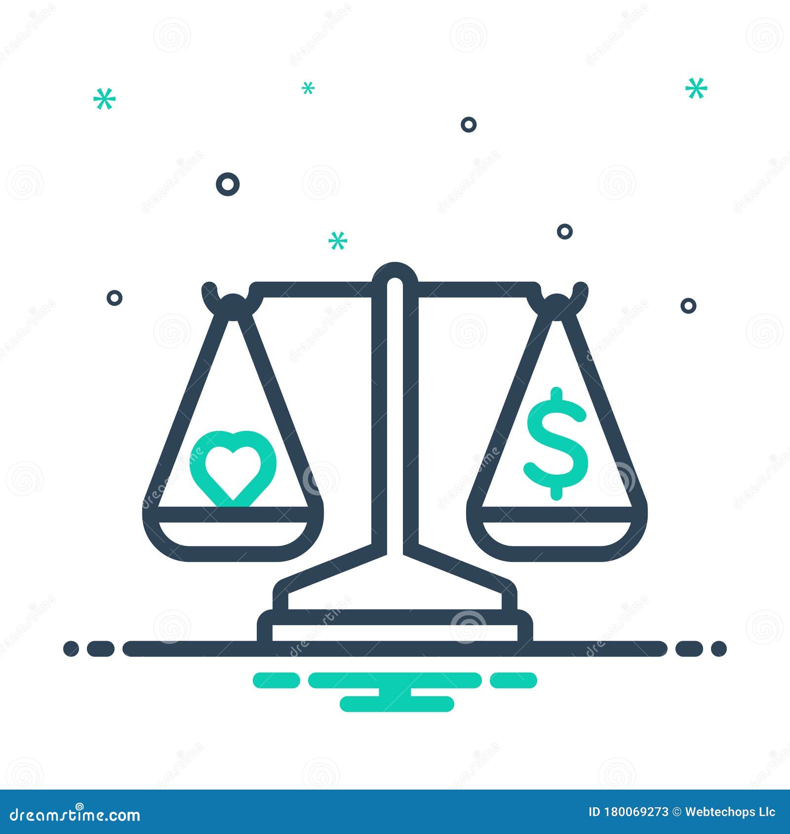 Mix Icon for Value, Price and Cost Stock Vector - Illustration of value ...