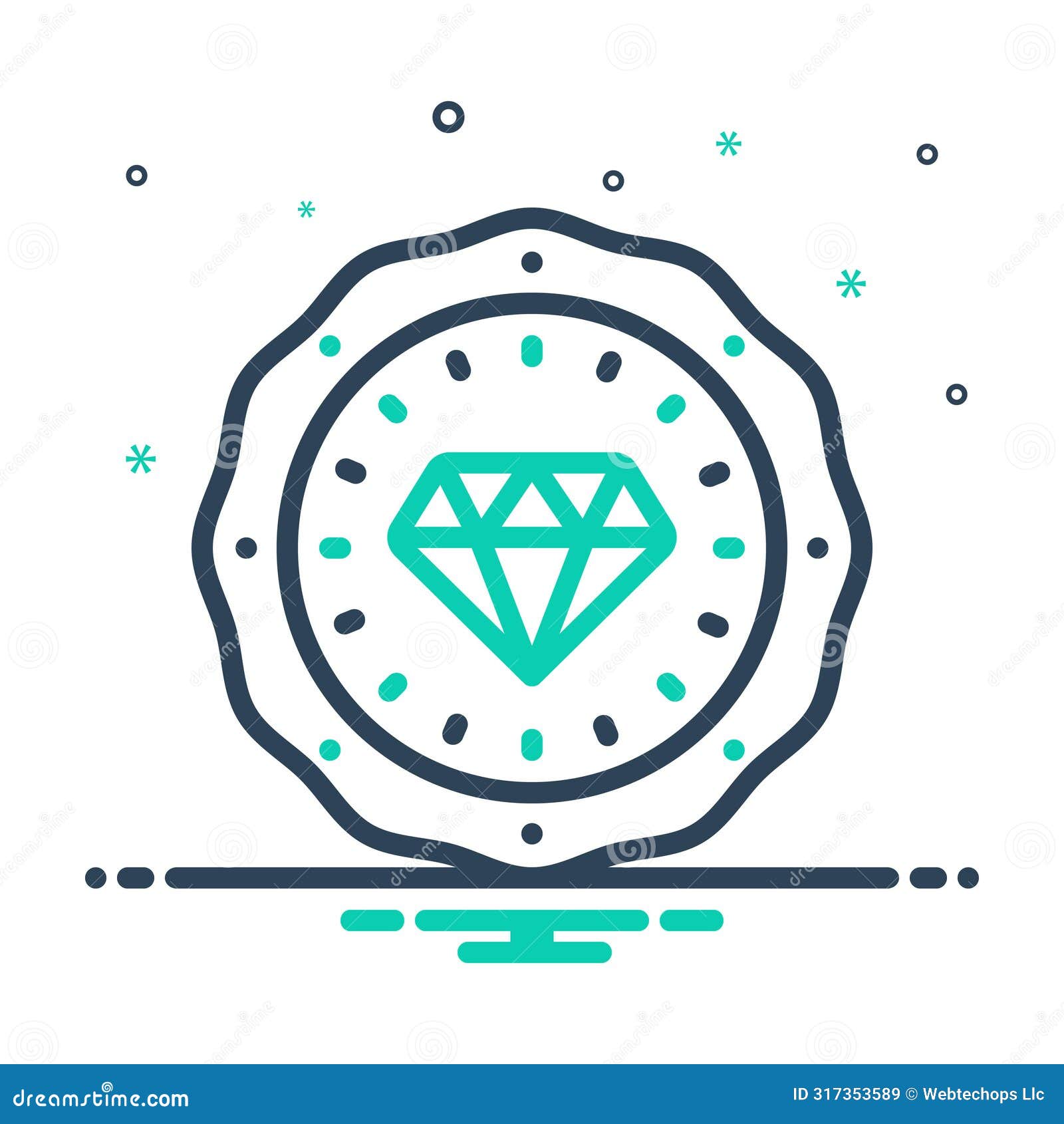 Mix Icon for Value, Values and Gem Stock Vector - Illustration of ...