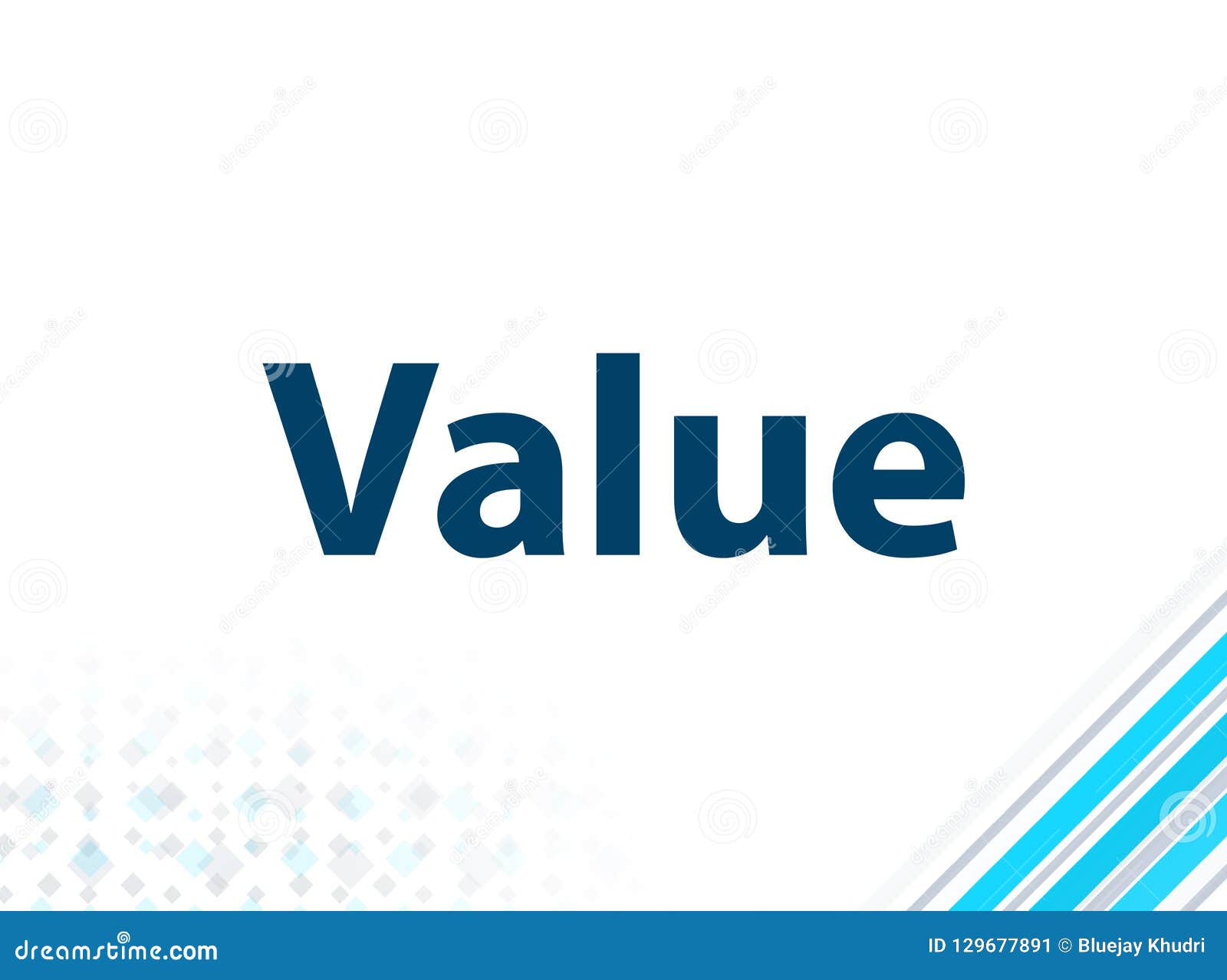 Value Modern Flat Design Blue Abstract Background Stock Illustration ...