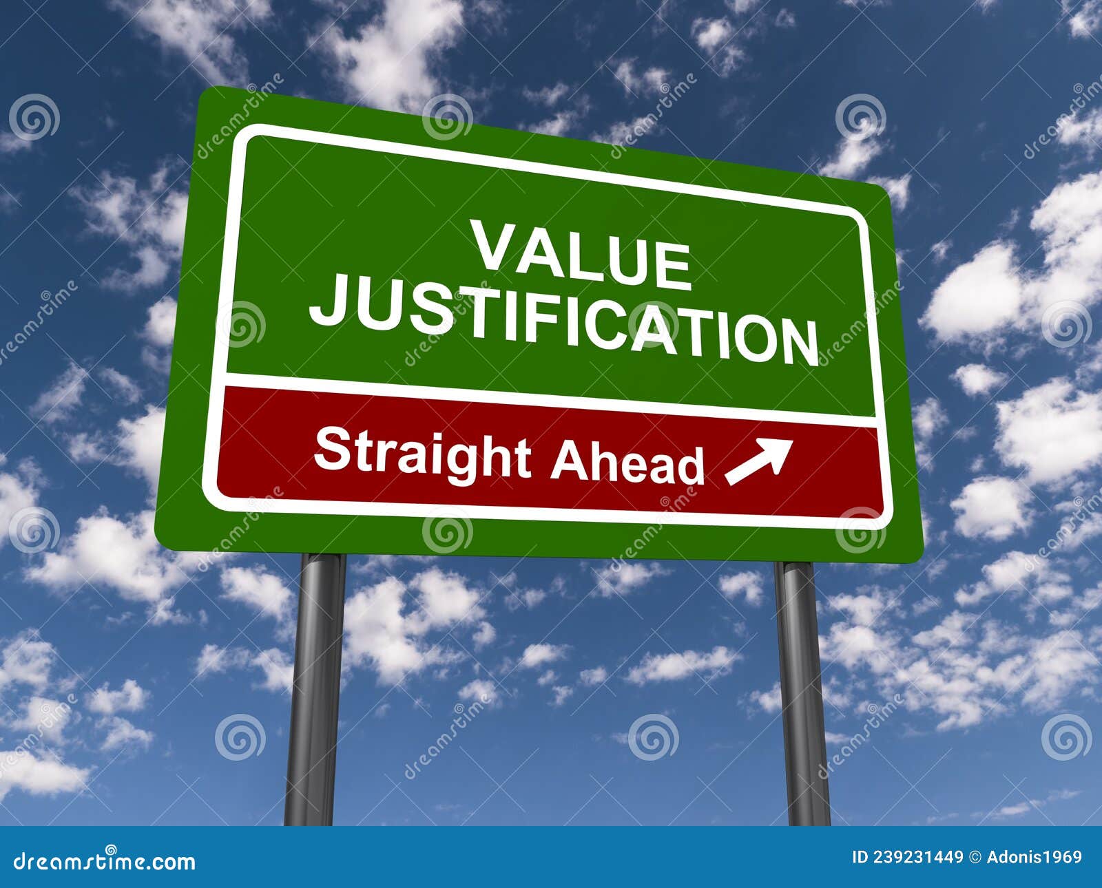 Value Justification Traffic Sign Stock Image - Image of symbol ...