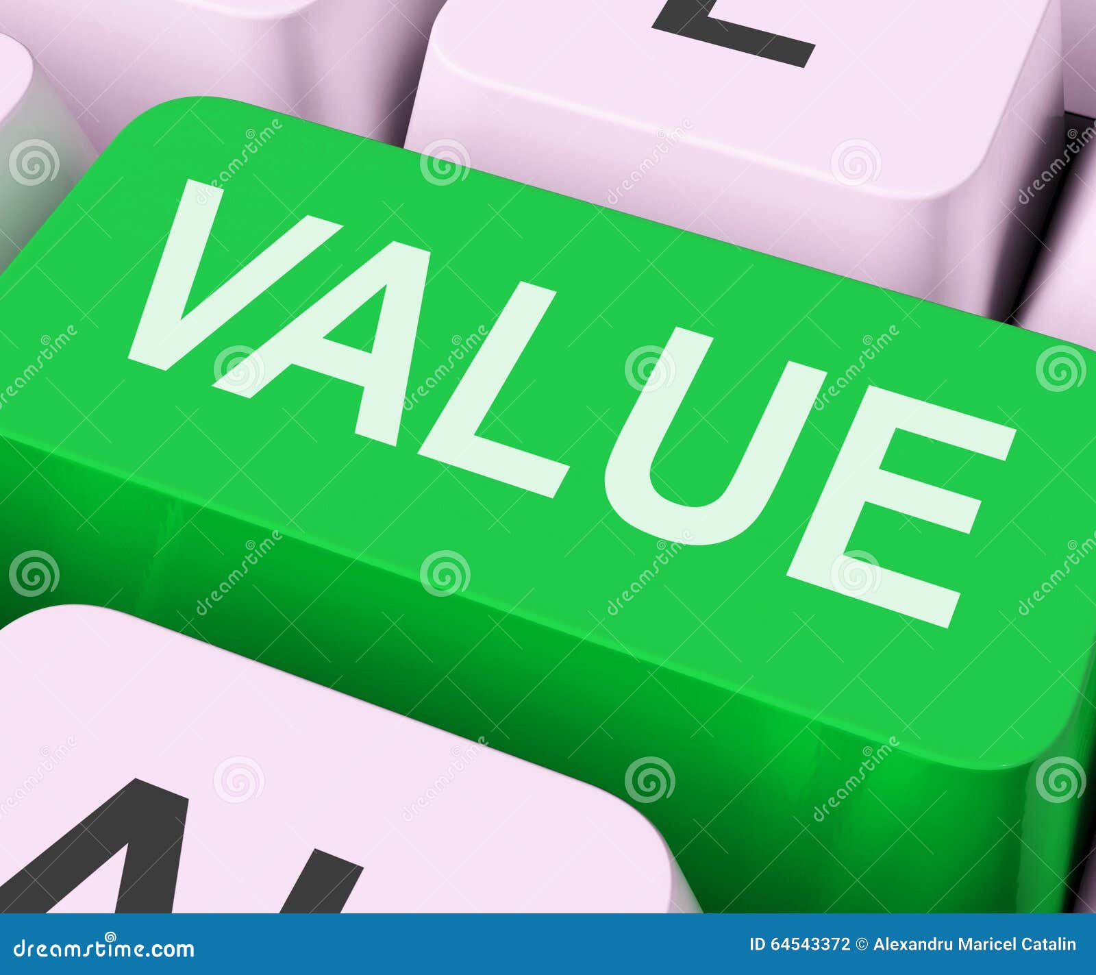 Value Key Shows Importance or Significance Stock Photo - Image of ...