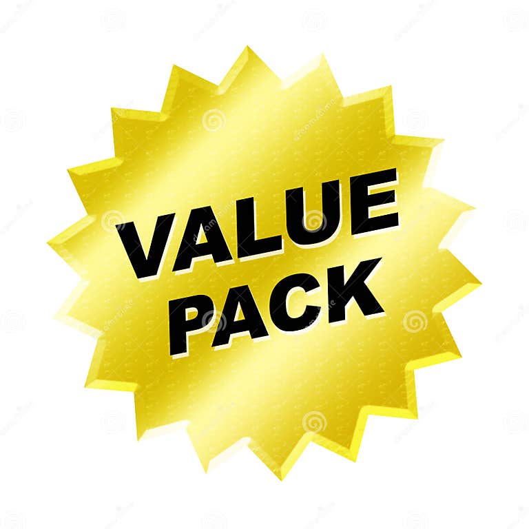 Value Pack Sign stock illustration. Illustration of banner - 5847702