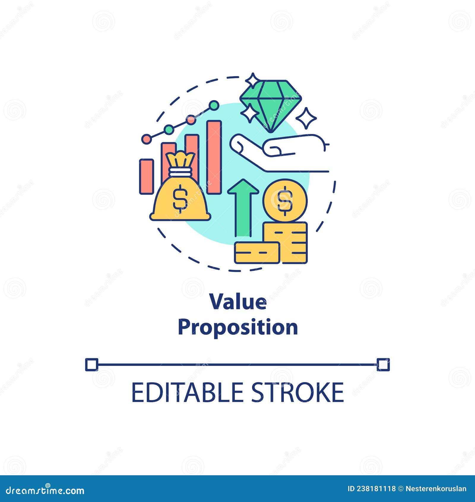 Value Proposition Concept Icon Stock Vector - Illustration of approach ...