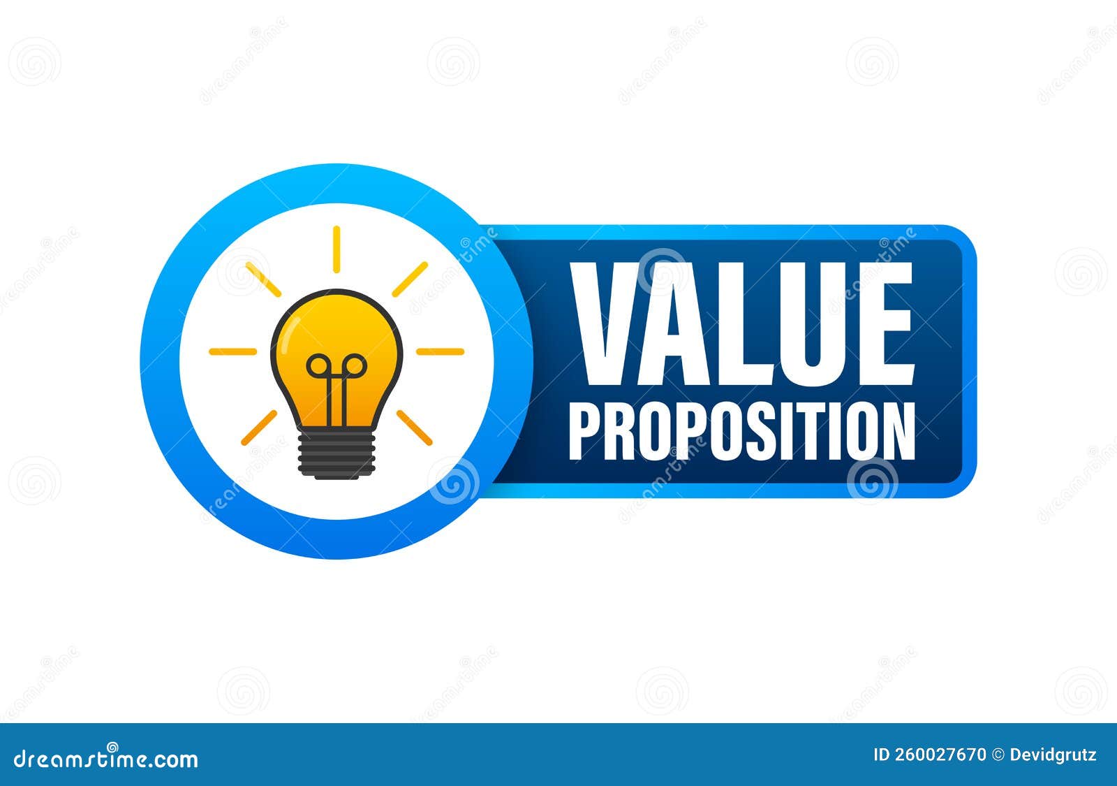 Value Proposition Label, Icon. Customer Concept. Vector Stock ...