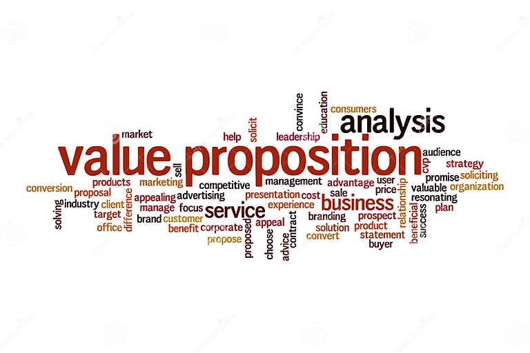 Value Proposition Word Cloud Concept Stock Illustration - Illustration ...