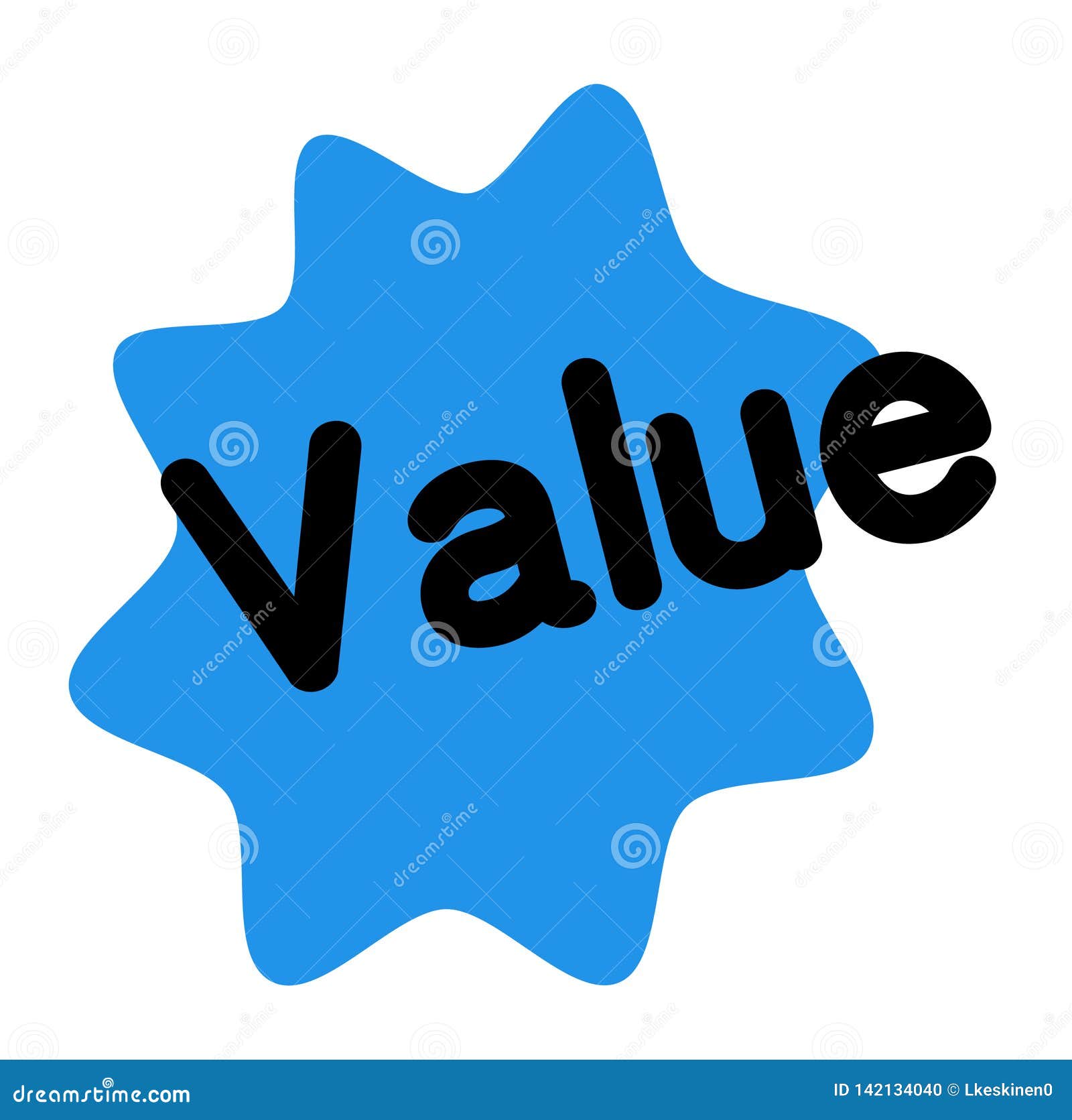 Value stamp on white stock vector. Illustration of stamp - 142134040